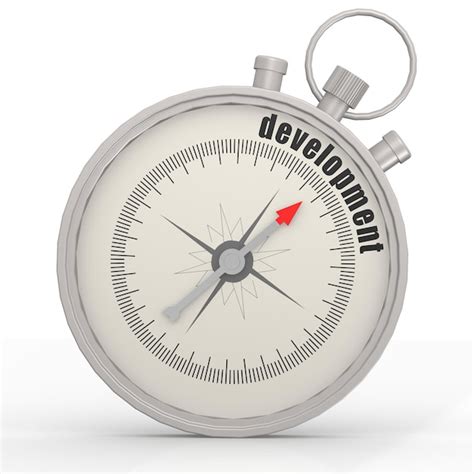 Premium Photo Development Word In The Compass