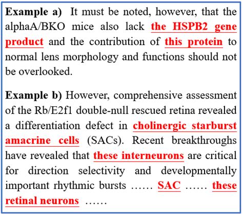 Examples Of Coreference Relations In The CRAFT CR Dataset The Mentions