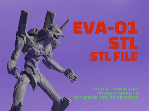 Eva 01 3d Stl File Neon Genesis Evangelion Stl Files For 3d Printers 3d