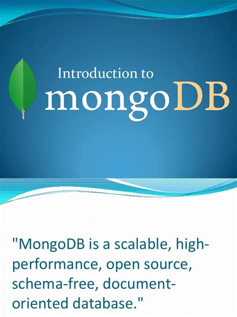 Introduction To Mongodb Pdf Mongo Db My Sql