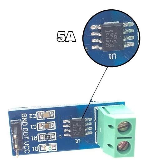 sensor de corrente acs712 5a para arduino esp8266 esp32 pic mercado livre