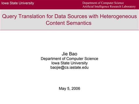Query Translation For Data Sources With Heterogeneous Content Semantics