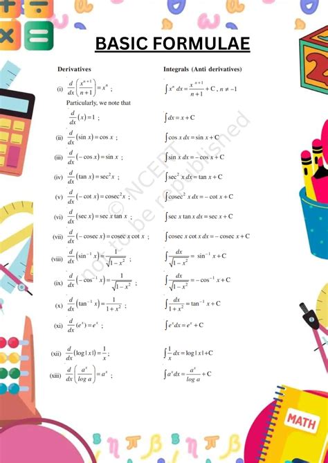 Integrals And Applications On Integrals Maths Project For Class 12 Pdf