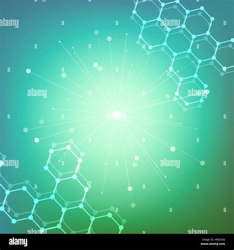 Geometric Abstract Background With Connected Line And Dots Structure