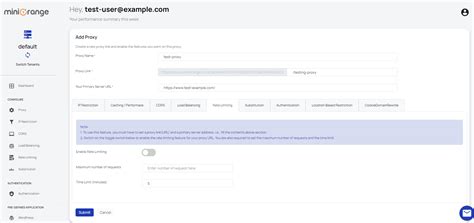 setup rate limiting
