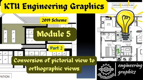 Ktu Engineering Graphics Module 5 Part 2 Conversion Of Pictorial