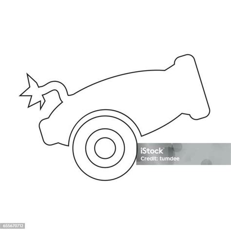 Desain Ilustrasi Ikon Meriam Ilustrasi Stok Unduh Gambar Sekarang Angkatan Darat Angkatan