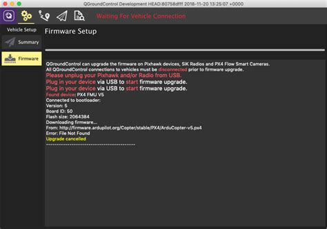 Ardupilot Firmware Not Available In Qgroundcontrol Qgroundcontrol