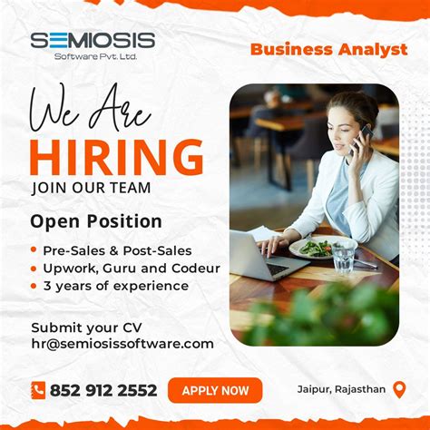 Job Title Business Analyst Company Semiosis Software Private Limited… Semiosis Software