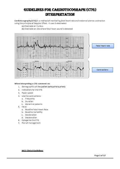 Practice Examples Ctg Interpretation Interpretation