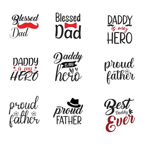 Premium Vector Fathers Day Svg T Shirt Design Bundle