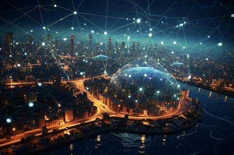 Premium Ai Image Wireless Communication Networks