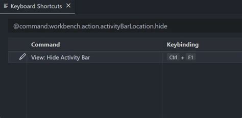 超便利VSCodeのアクティビティバーの表示非表示を切り替えるキーボードショートカットを設定する方法 WORKS