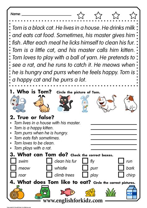 Reading Activities For Grade 2