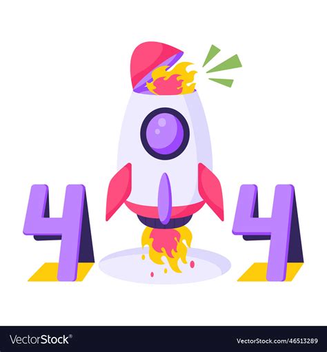 Startup Error Royalty Free Vector Image Vectorstock