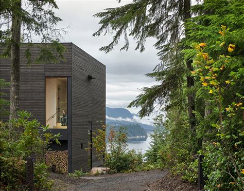 Little House By Mw Works Sits On Bluff Overlooking Washingtons Puget Sound