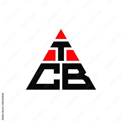 Tcb Triangle Letter Logo Design With Triangle Shape Tcb Triangle Logo