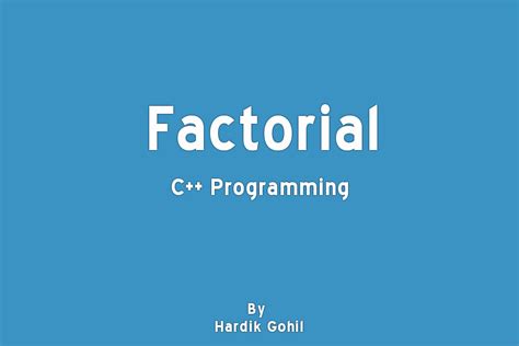 C Program To Find Factorial Of A Number