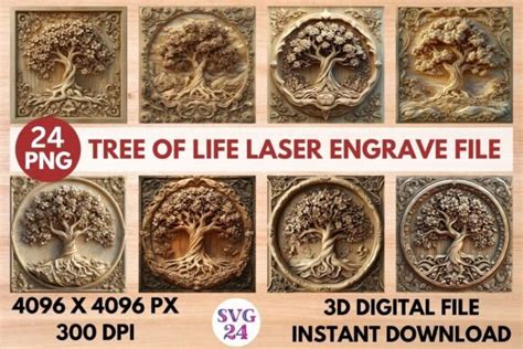 1 Tree Of Life Laser Decor Designs Graphics