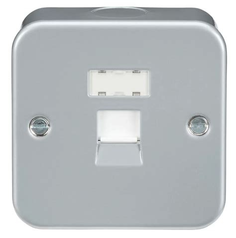 Knightsbridge 1 Gang Rj45 Ethernet Socket Grey Screwfix