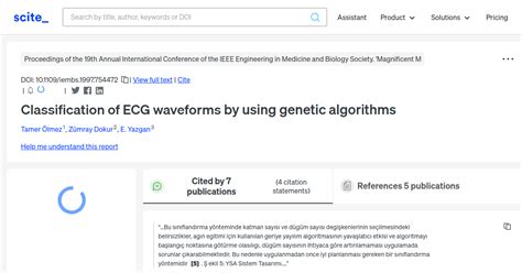 Classification Of Ecg Waveforms By Using Genetic Algorithms Scite Report