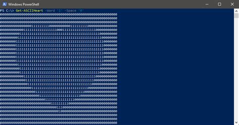 Ascii арт сердце в консоли Powershell Дмитрий Яковлев