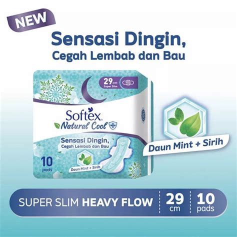 Jual Softex Natural Cool Wing 29cm 10pads Pembalut Softex Sensasi
