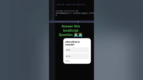 Day 98 Javascript Question Interview Javascript Javascriptlearning