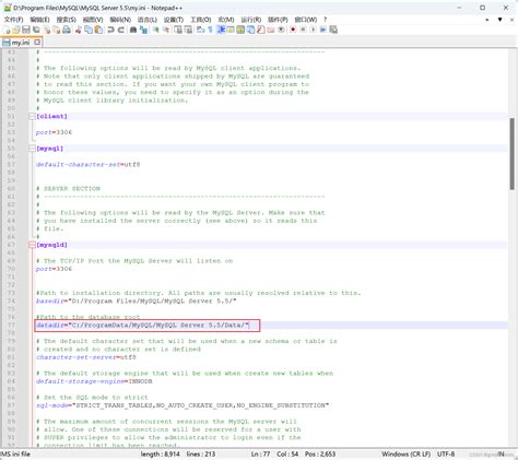 【记录】初学mysql时手贱导致启动mysql服务报错1067mysql I的data文件修改路径之后报错1067 Csdn博客