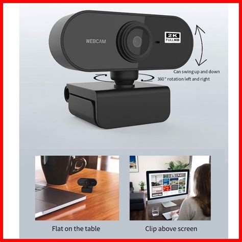 ♣ Camview Webcam For Pc Laptop Built In Microphone 2k 1080p 720p Full
