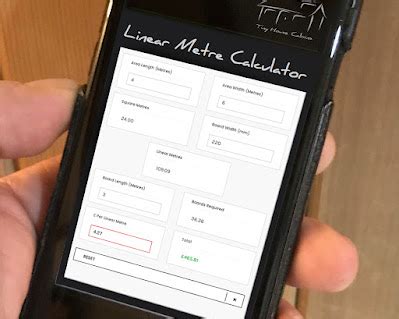 Shedworking Linear Meter Calculator