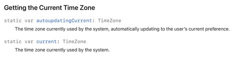 Ios Timezone