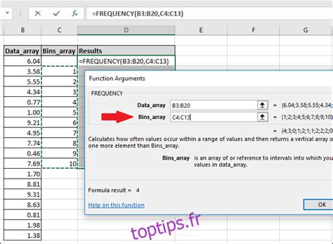 Comment Utiliser La Fonction Frequence Dans Excel Toptips Fr