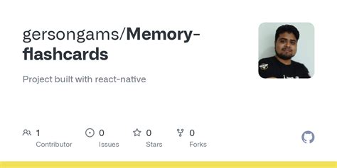 GitHub Gersongams Memory Flashcards Project Built With React Native
