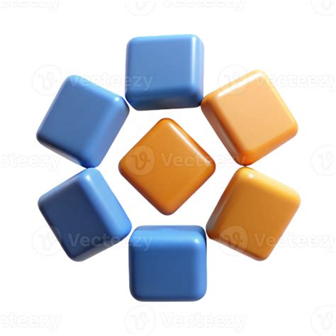 Distinctive Impressionist Rotating Squares Around A Central Axis Single Weight Stroke Flat