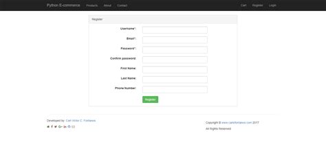 Python E Commerce Carlo Fontanos