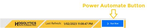 Refresh Button Using Power Automate Hogolytics