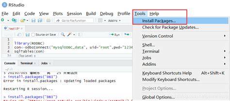 Rmysql数据库学习笔记（3）——第二种连接方法：rdbirmysqlr语言下载安装dbi程序包 Csdn博客