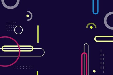 Premium Vector Memphis Style Geometric Background