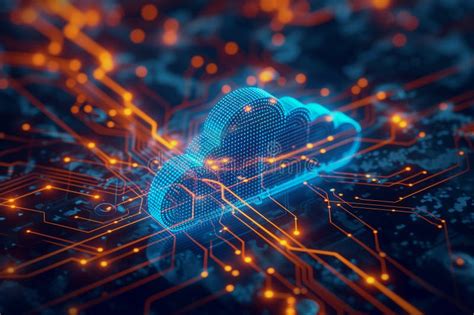 Cloud Computing Digital Network Concept Stock Illustration Illustration Of Server Database