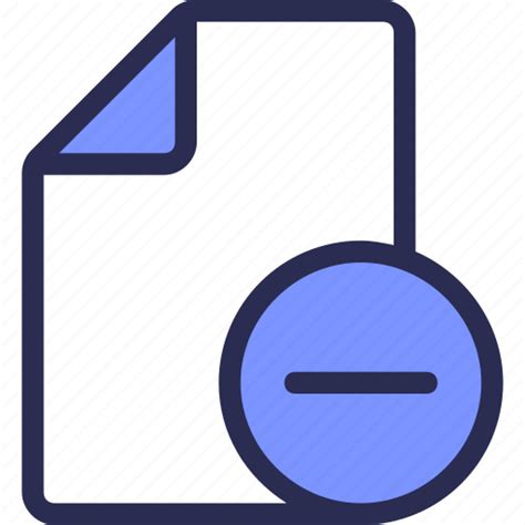 Delete Document File Remove Icon