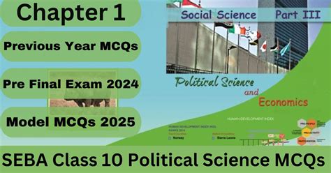 Seba Class 10 Political Science Mcqs Chapter 1 Hslc 2025