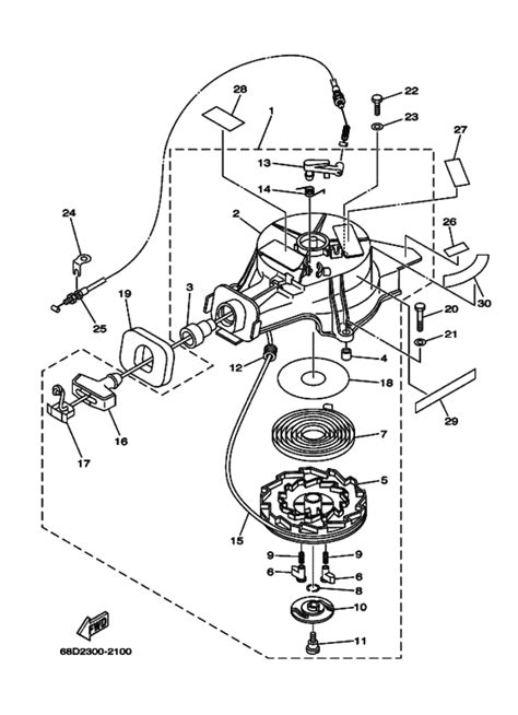 Yamaha Outboard Parts F4 Mhs L F4a 68d Europe 150 4 Hp 2003