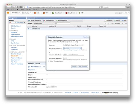 Amazon Ec2 Ec2 How To Assign Multiple Elastic Ips To A Single Network Interface Via Sdk