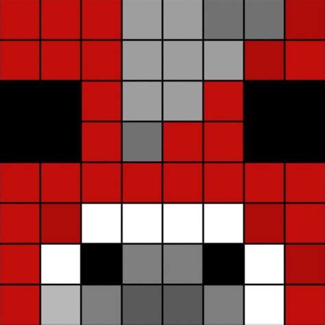 Mooshroom Minecraft Pixel Art Pixel Art Grid Pixel Art Templates