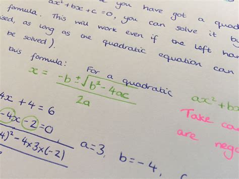 Gcse Quadratic Equations Questions Cambs Maths Tuition