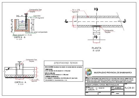 Toma Lateral Canal Rectangular Obras De Arte Pdf