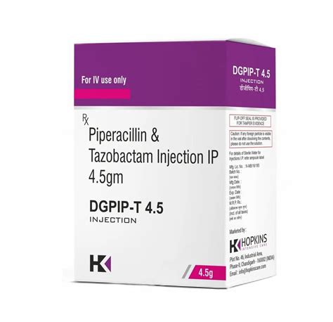 Piperacillin Tazobactam Injection 4 5 G At ₹ 493 20 Vial In Baddi Id 2853384157855