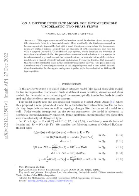 pdf on a diffuse interface model for incompressible viscoelastic two