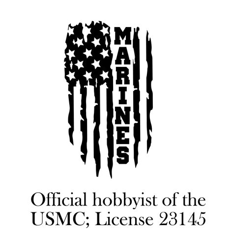 Distressed Usmc Flag Vinyl Decal For Marines Usmc Marine Distressed